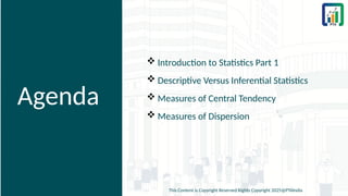 Section 6 - Chapter 1 - Introduction to Statistics Part I | PPT