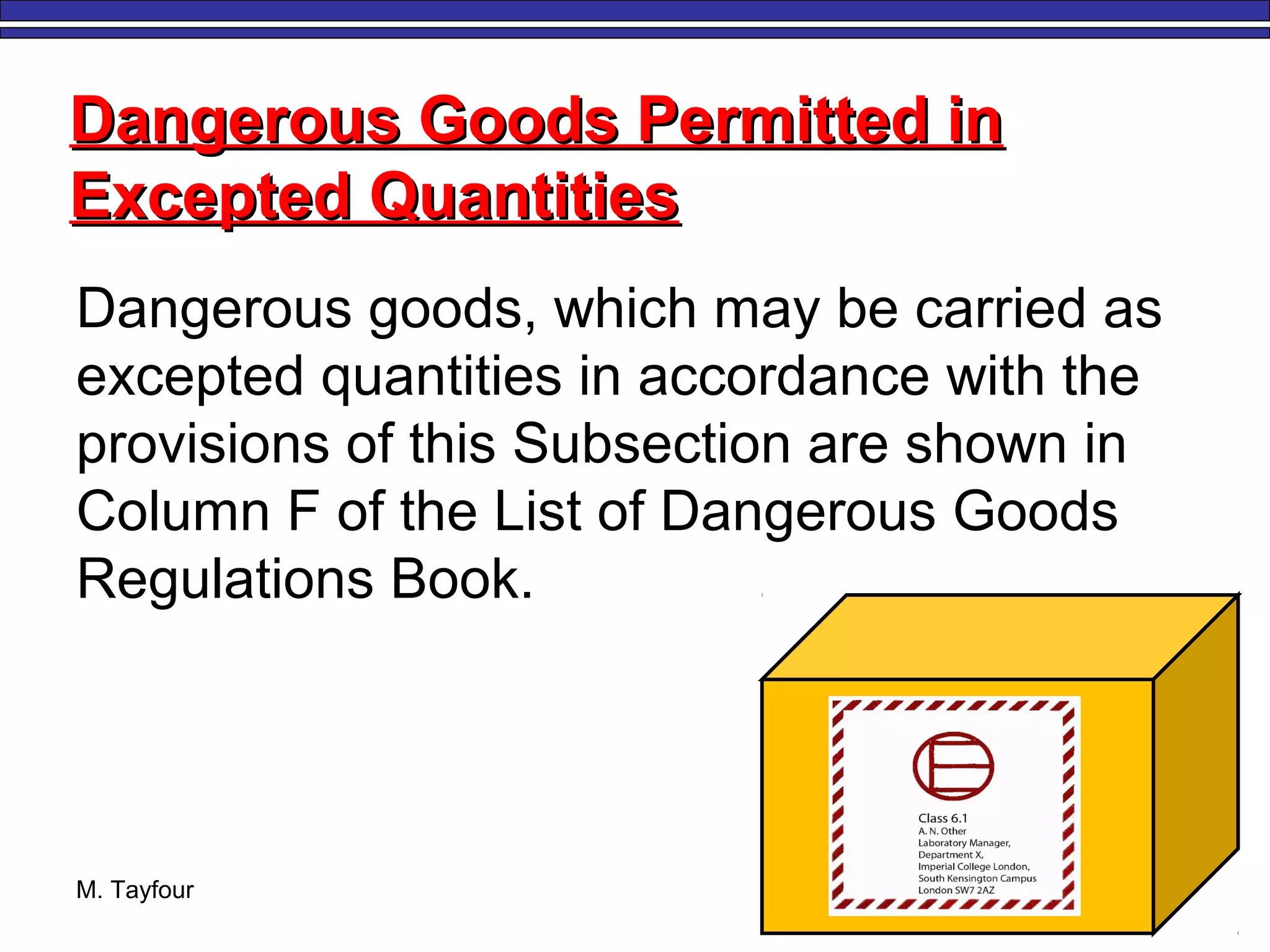 Section 6 IATA Marks and Labeling | PPT