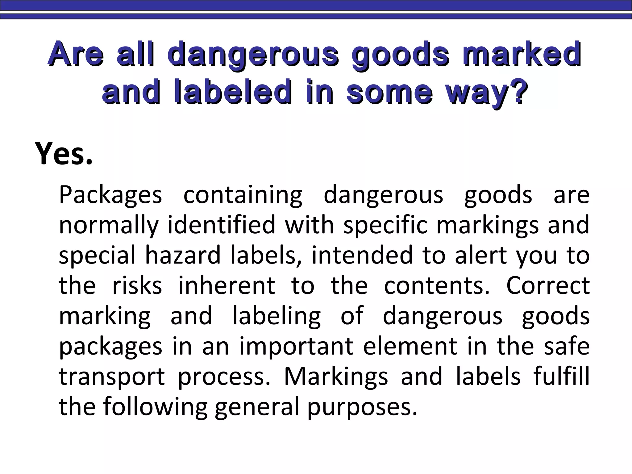 Section 6 IATA Marks and Labeling | PPT