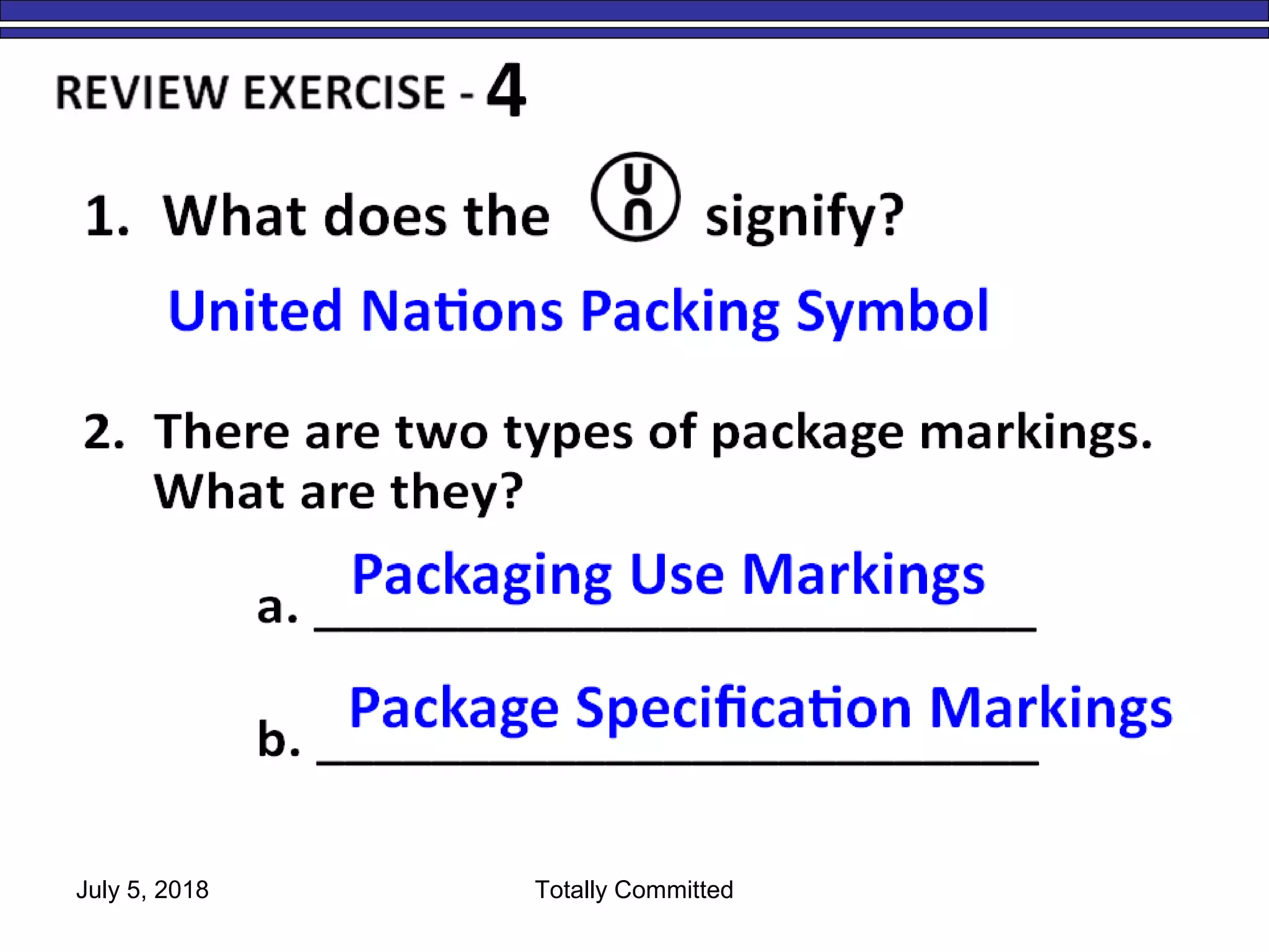 Section 6 IATA Marks and Labeling | PPT