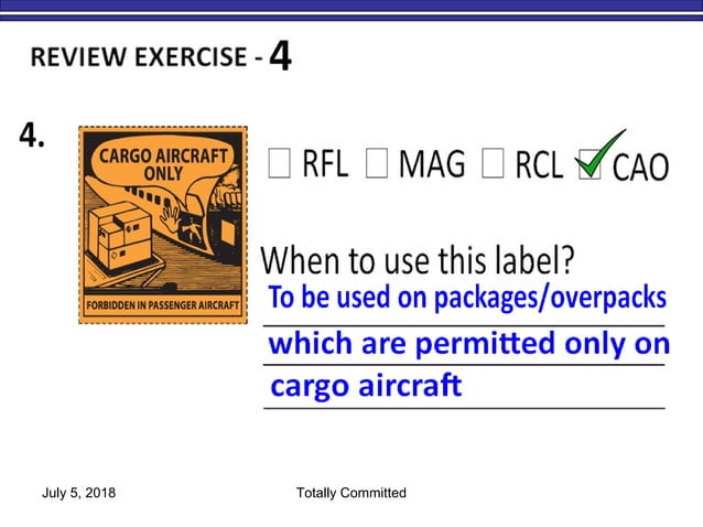 Section 6 IATA Marks and Labeling | PPT | Chemistry | Science