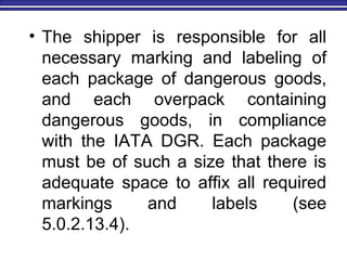 Section 6 IATA Marks and Labeling | PPT