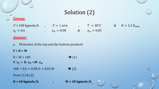 Section 6 multistage separation processes | PPTX