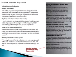 Section 6 interview preparation | PPTX