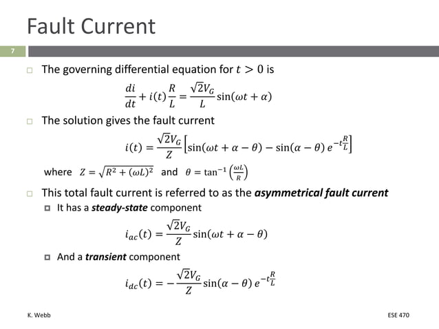Section 7 Fault Analysis.pdf | Physics | Science