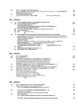 Section 7 organic practicals solutions | DOCX