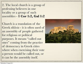 Chafer Bible Doctrines: Section 7- The church, her members | PPT