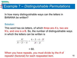 Section 5 - Permutations and Combinations | PPT