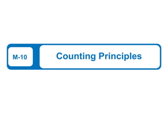 Counting Principles, Permutations and Combinations ppt | PPT