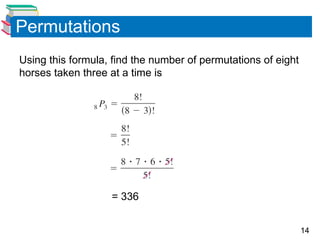 Counting Principles, Permutations and Combinations ppt | PPT