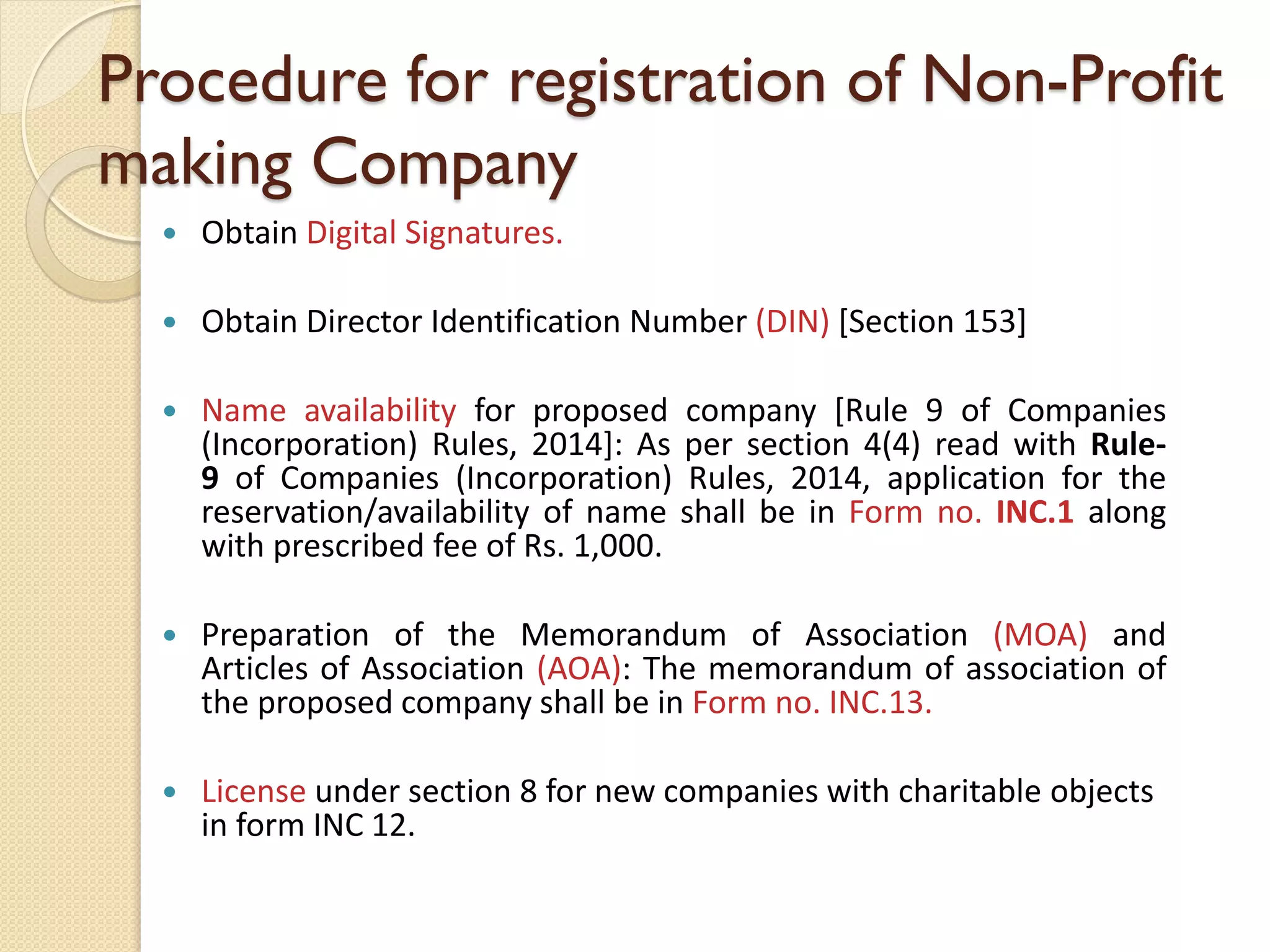 Section – 8 of Companies Act, 2013 | PDF