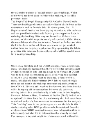 Section 9.3Sexual assault investigation generates a large number.docx