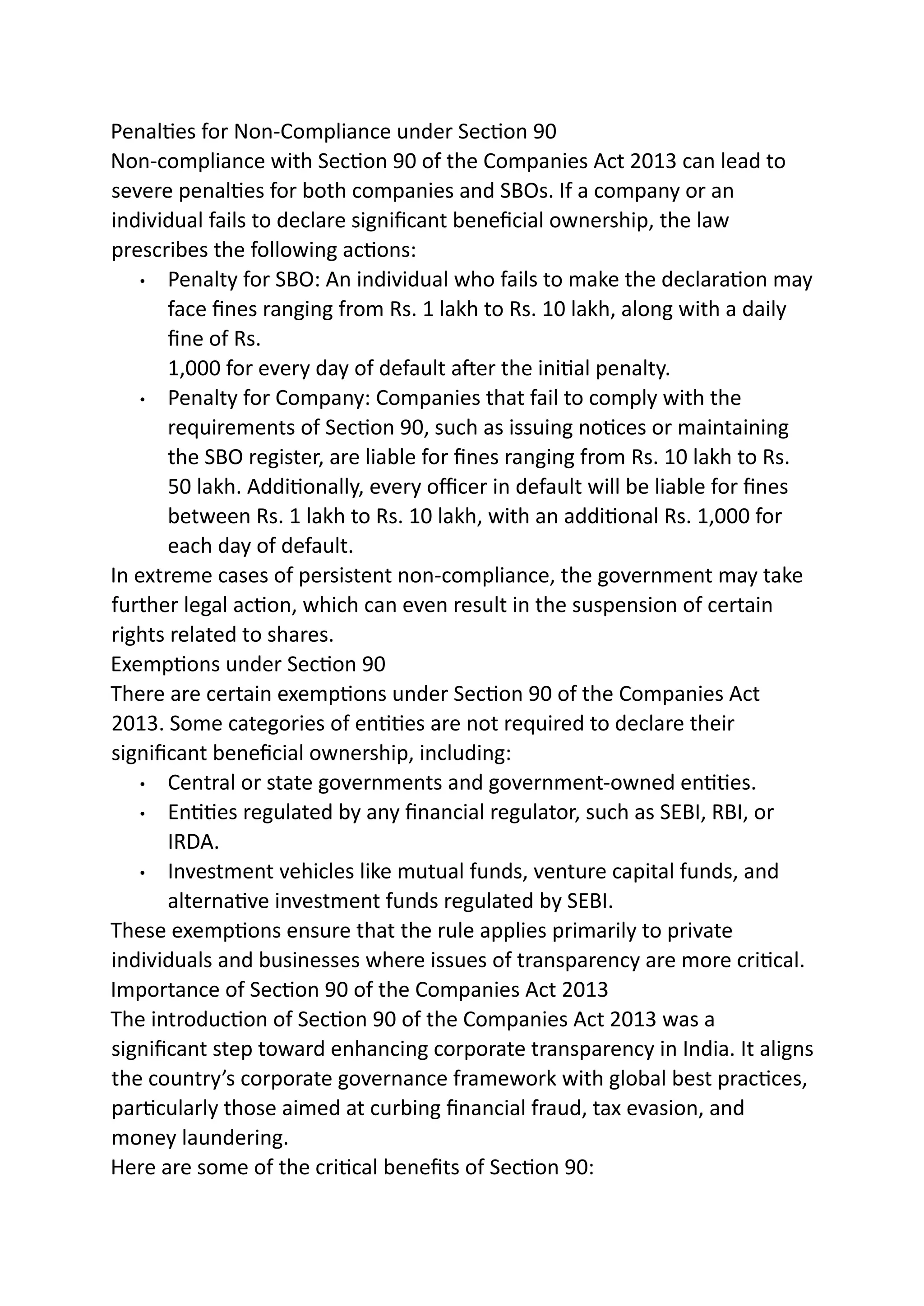 Section 90 of the Companies Act 2013: A Detailed Overview | PDF