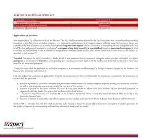 Section 94B of Income Tax Act, 1961 - Limitation of interest | PDF