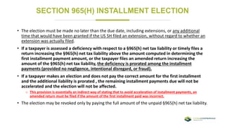 A Highlighted Analysis of Proposed Section 965 Regulations | PDF