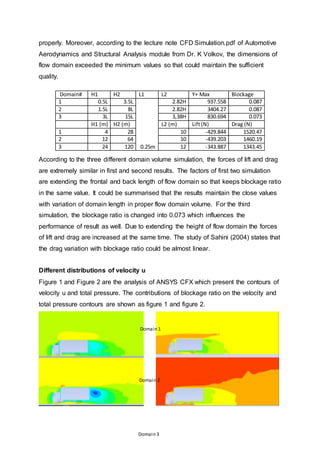CFD analysis of commercial vehicle | PDF