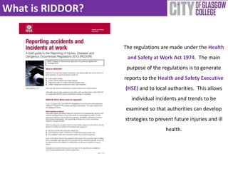 Principles of risk assessment for maintaining and improving health and ...