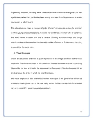 Wonder Woman - A Semiotic Analysis | PDF