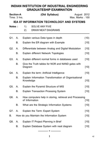 Section a august 2012 (2) | PDF