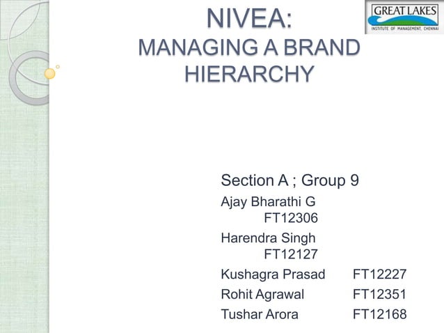 Nivea case Study | PPT