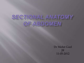 Sectional anatomy of abdomen | PPTX