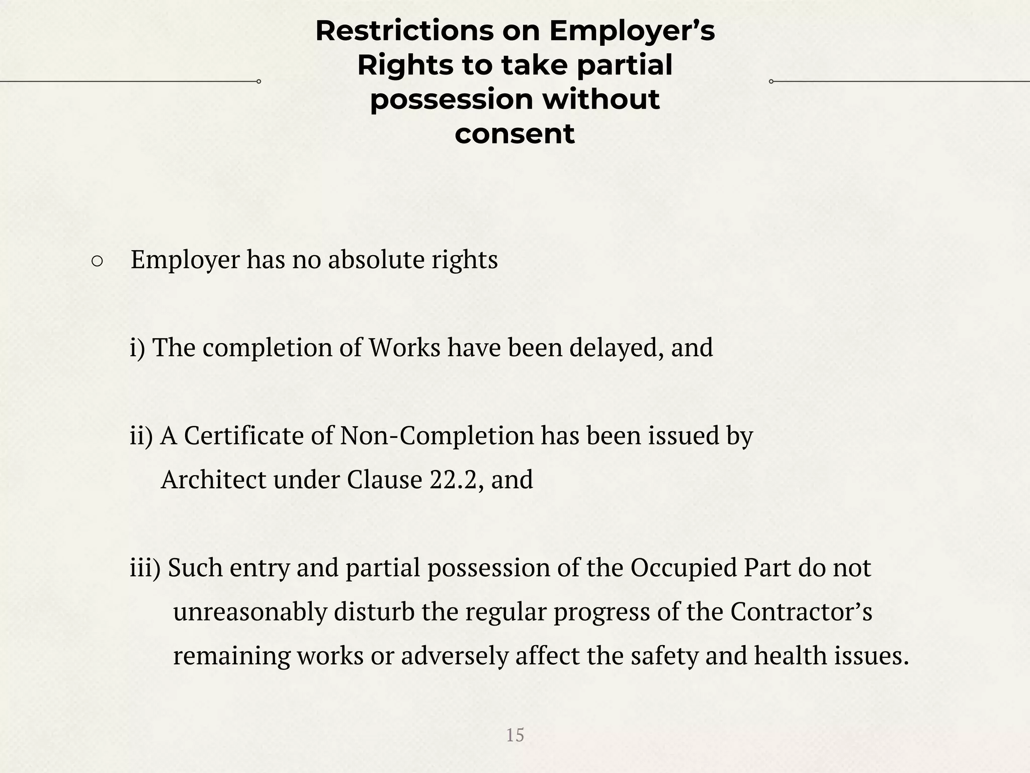Sectional completion and partial possession by employer PP2 Coursework ...
