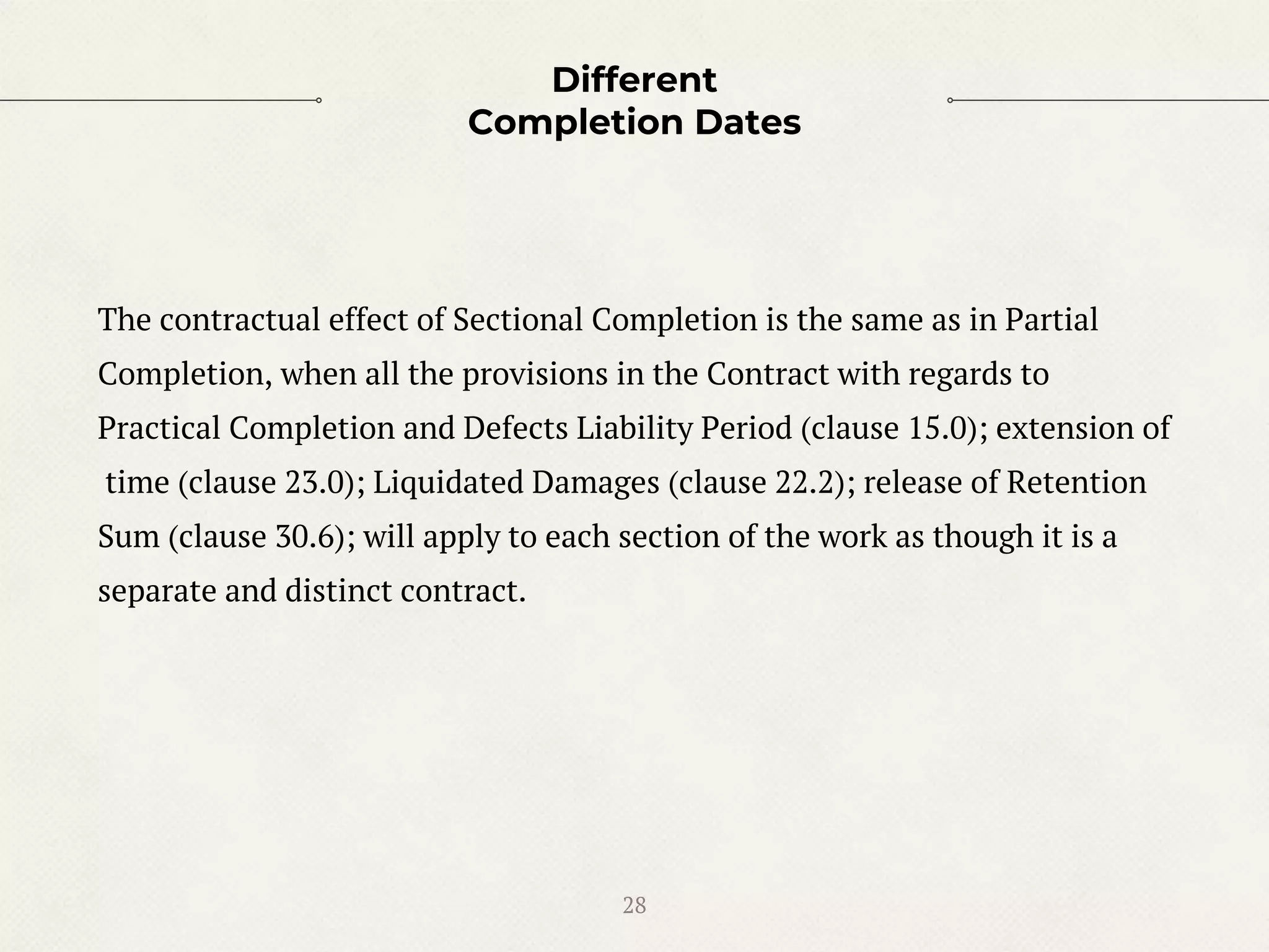 Sectional completion and partial possession by employer PP2 Coursework ...