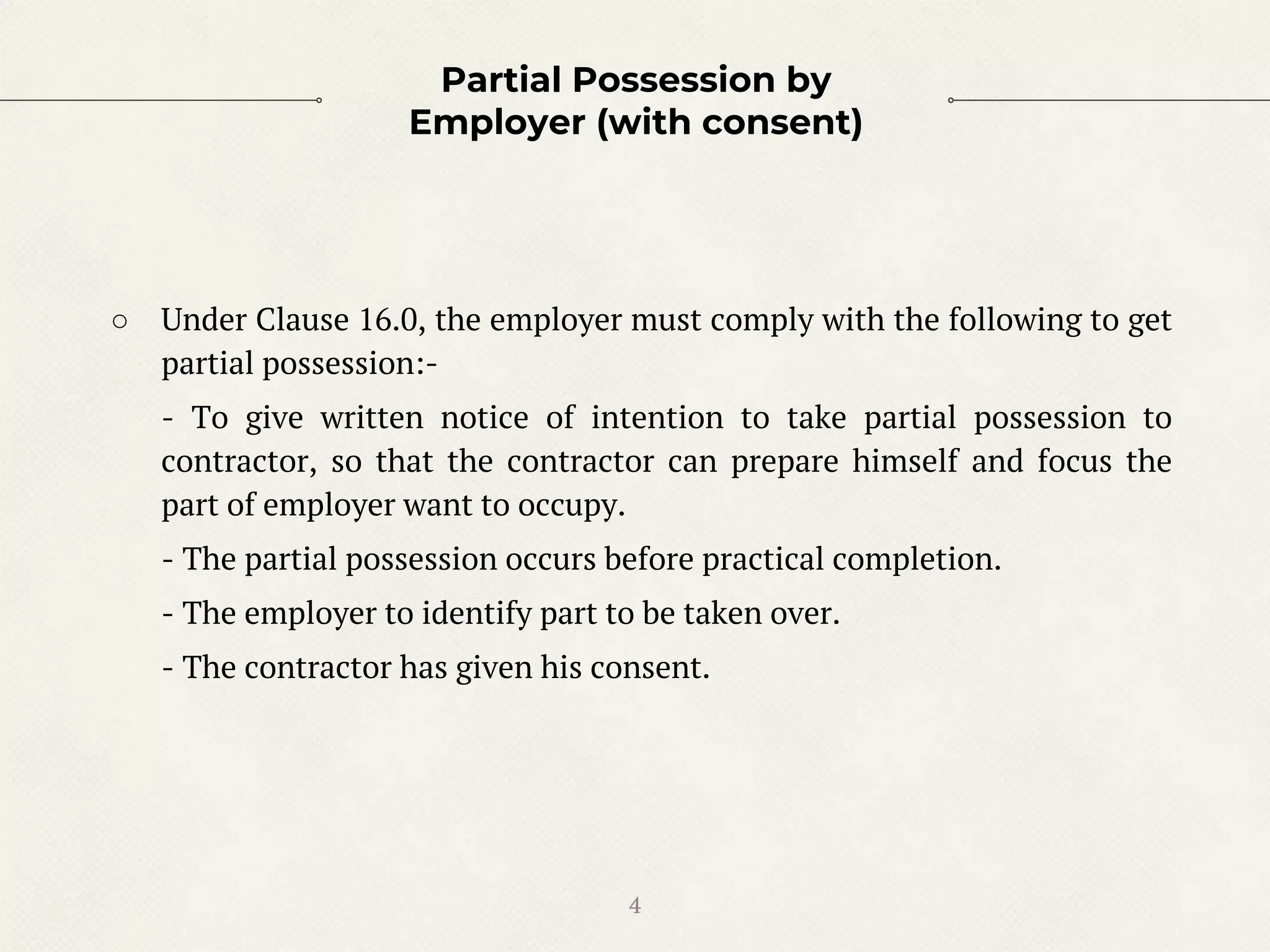 Sectional completion and partial possession by employer PP2 Coursework ...