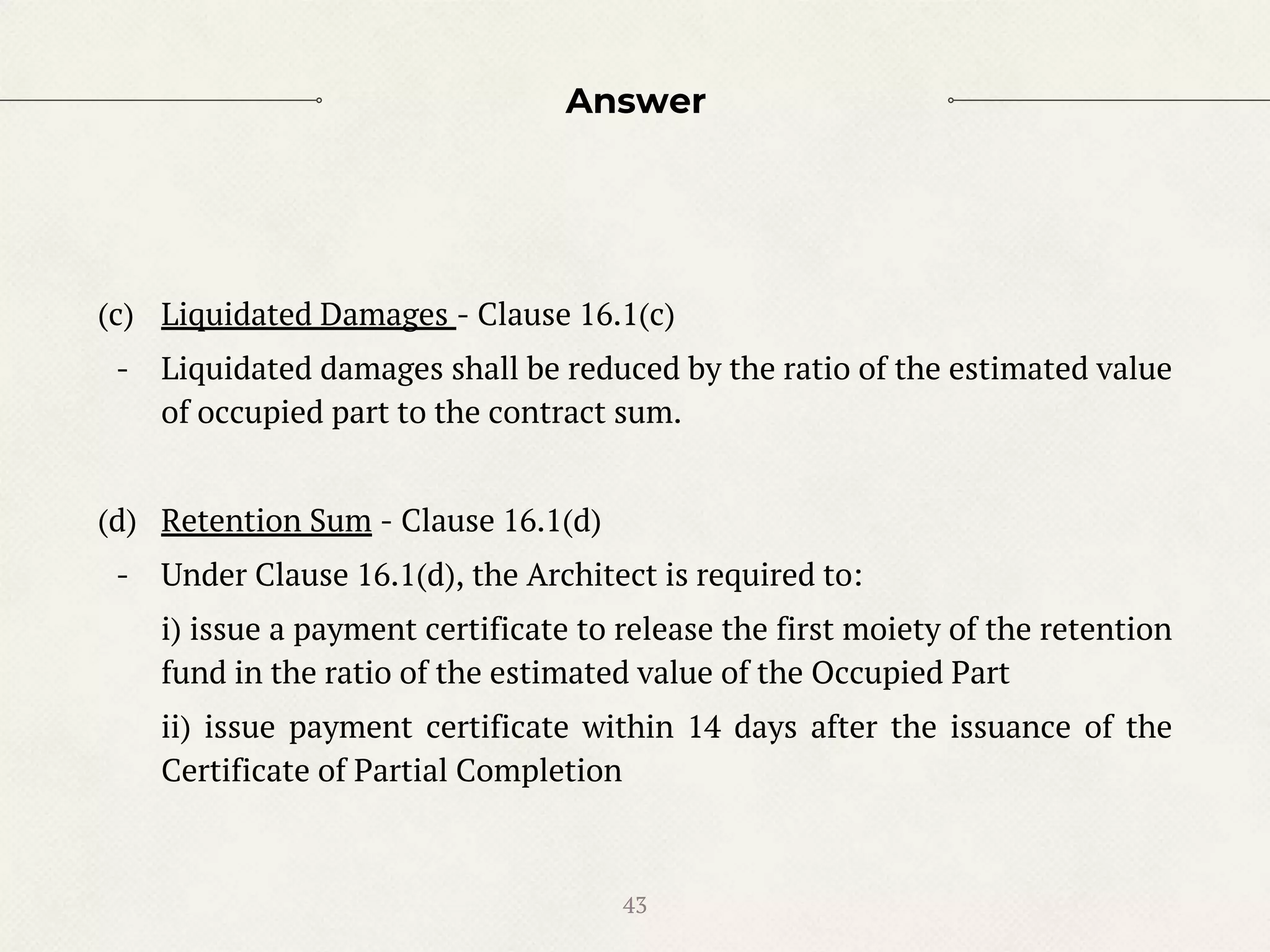 Sectional completion and partial possession by employer PP2 Coursework ...