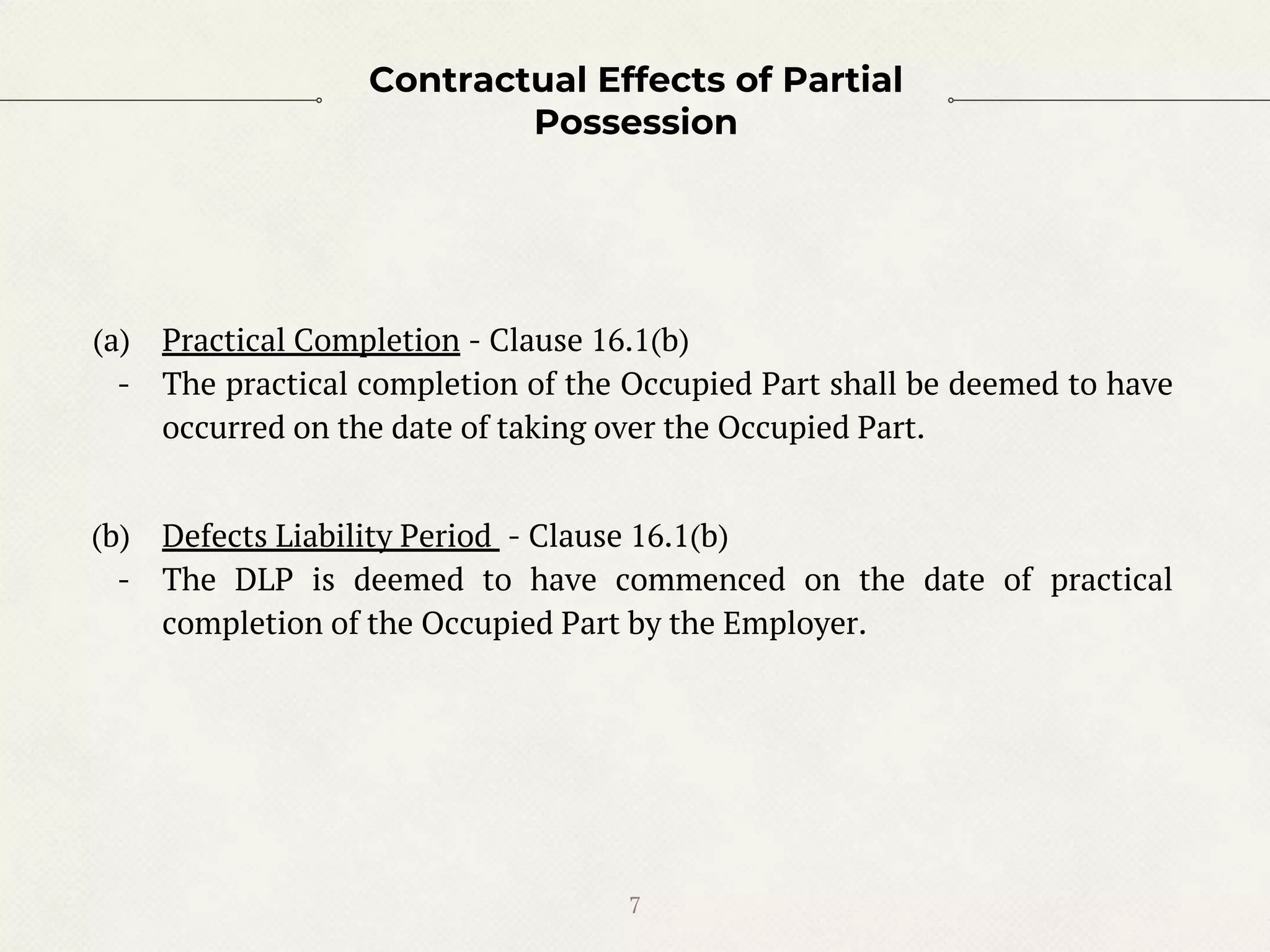 Sectional completion and partial possession by employer PP2 Coursework ...