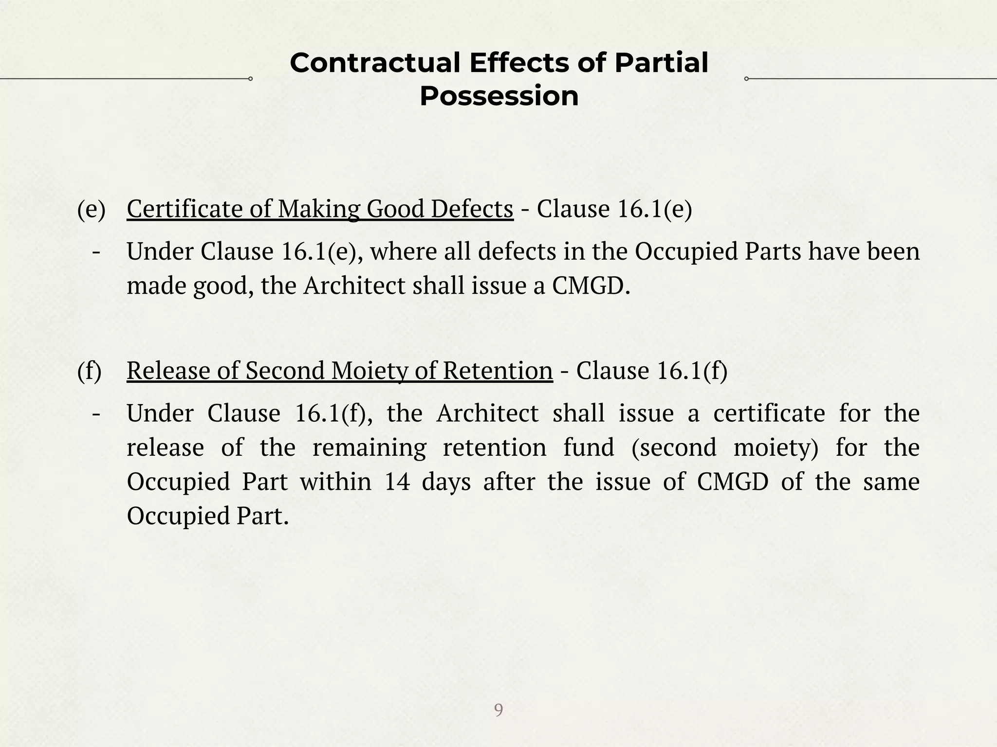 Sectional completion and partial possession by employer PP2 Coursework ...