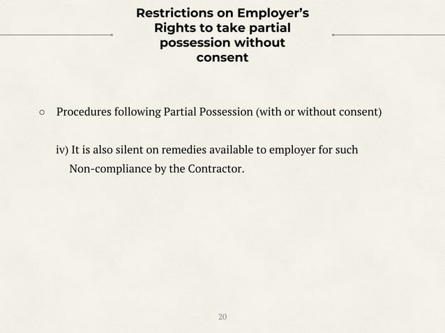 Sectional completion and partial possession by employer PP2 Coursework ...