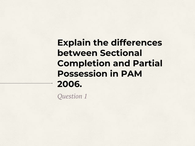 Sectional completion and partial possession by employer PP2 Coursework ...