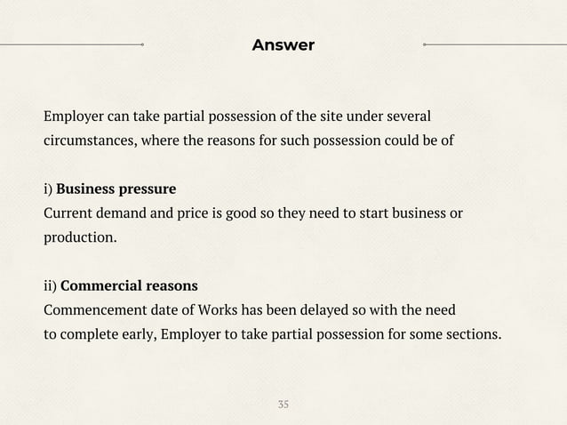 Sectional completion and partial possession by employer PP2 Coursework ...