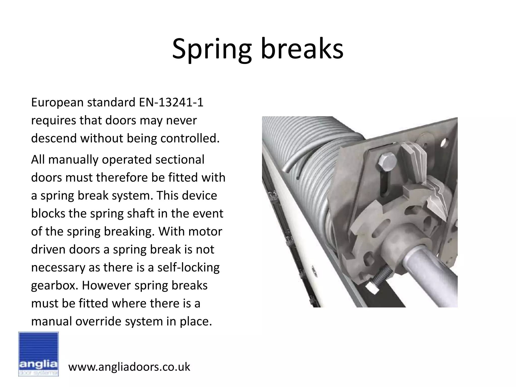 Safety Device Options for Sectional Overhead Doors | PPTX