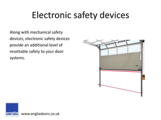 Safety Device Options for Sectional Overhead Doors | PPTX