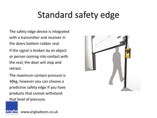 Safety Device Options for Sectional Overhead Doors | PPTX