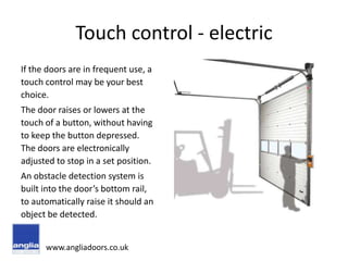 Safety Device Options for Sectional Overhead Doors | PPTX