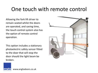 Safety Device Options for Sectional Overhead Doors | PPTX