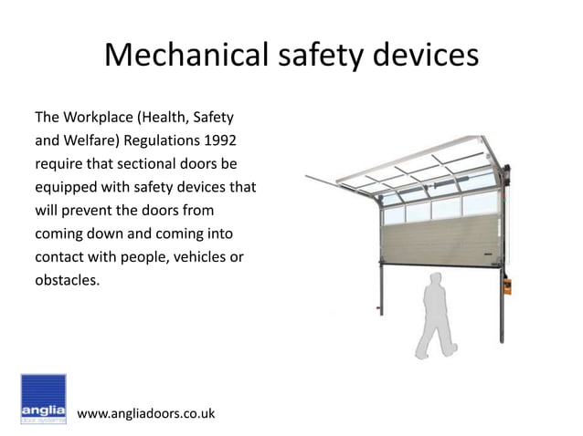Safety Device Options for Sectional Overhead Doors