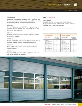 Sectional Steel Door Systems | PDF
