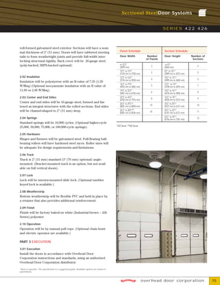 Sectional Steel Door Systems | PDF