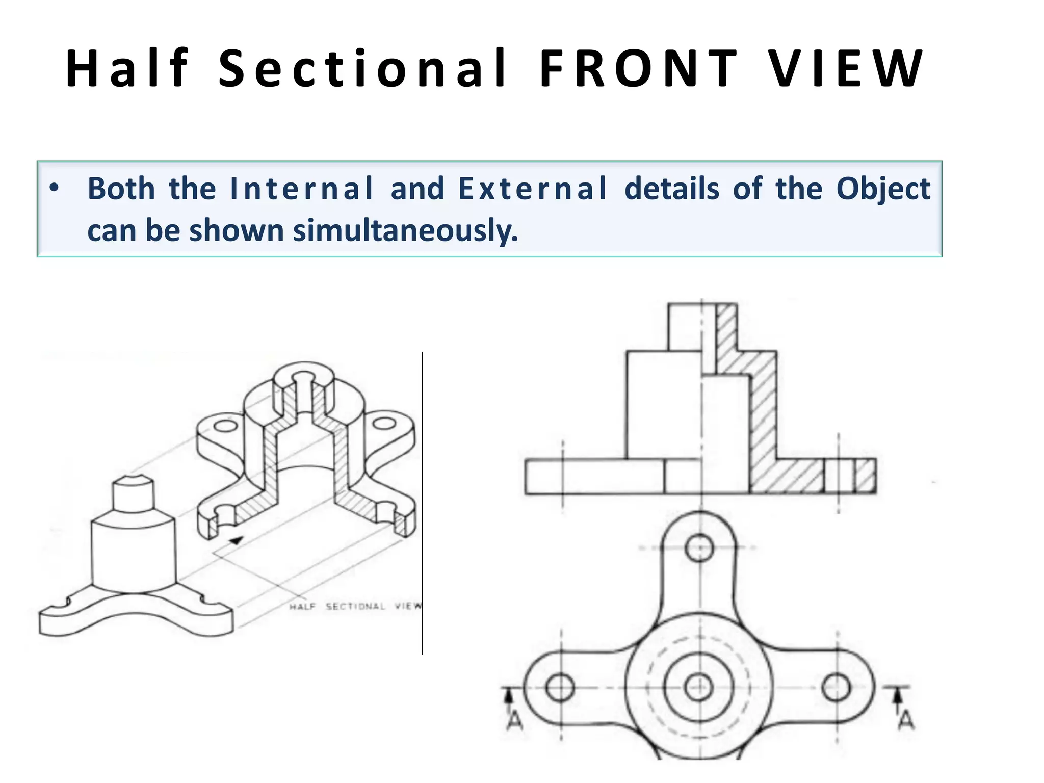 projection of Sectional view-engineering drawing b.tech