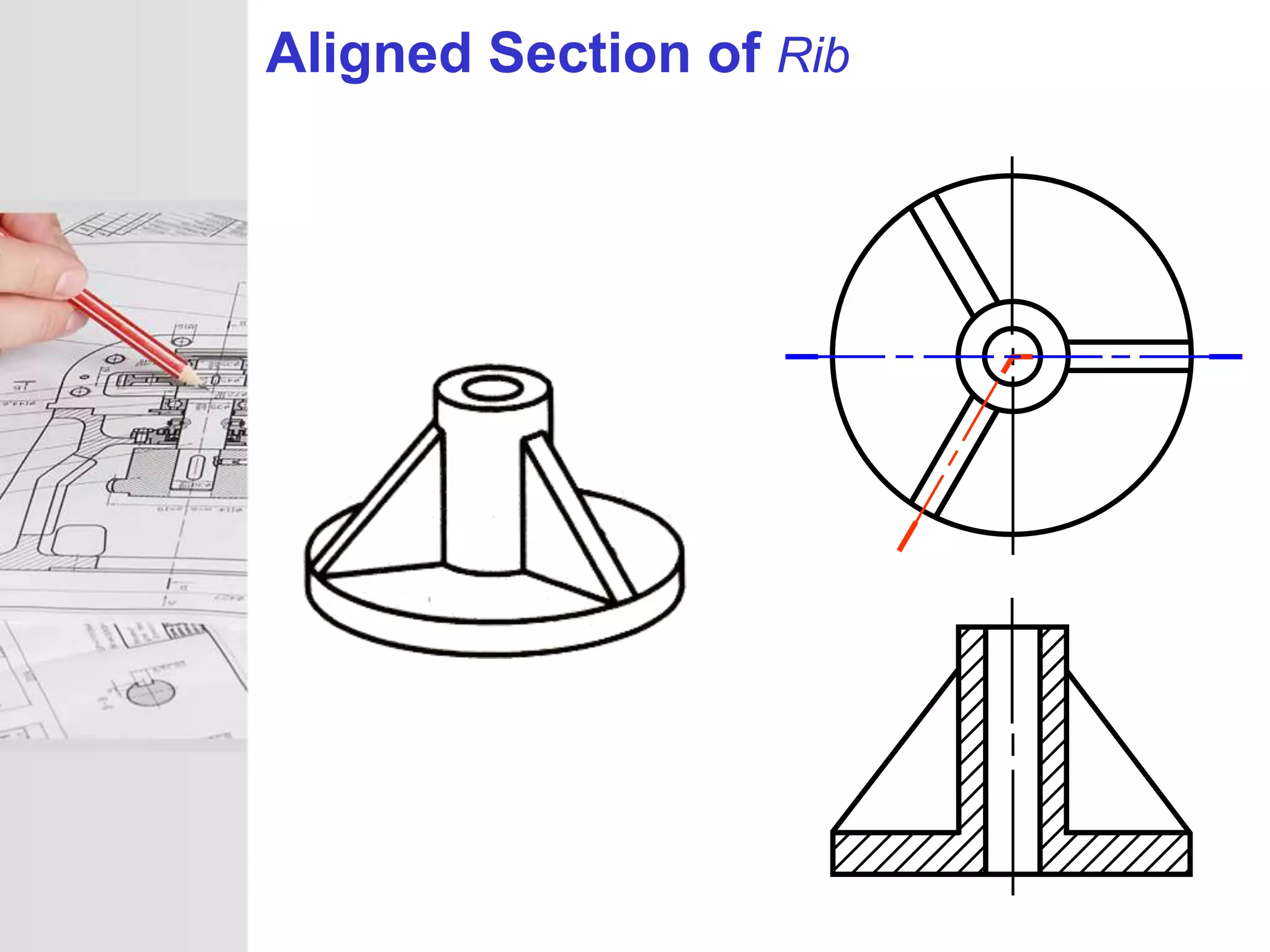 Sectional view | PPTX | Drawing and Sketching | Arts and Crafts