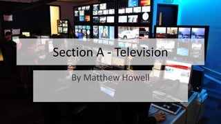 AQA GCSE Media Studies Revision - Section A (Television) | PPTX