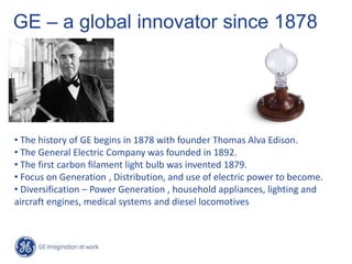 General Electric- The company and Its great Leader- Jack welch | PPSX