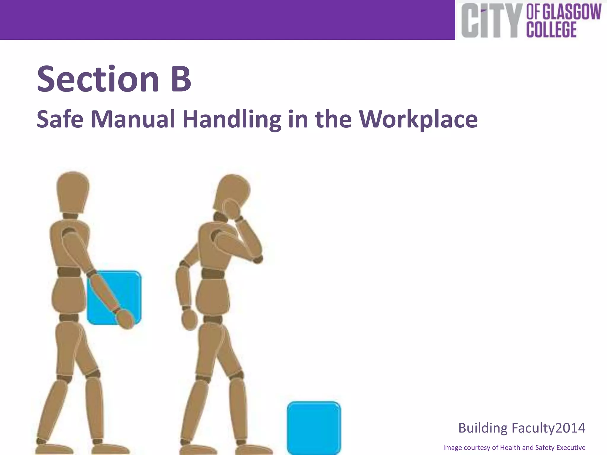 Safe Manual Handling in the Workplace | PPTX