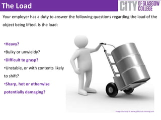 Safe Manual Handling in the Workplace | PPTX
