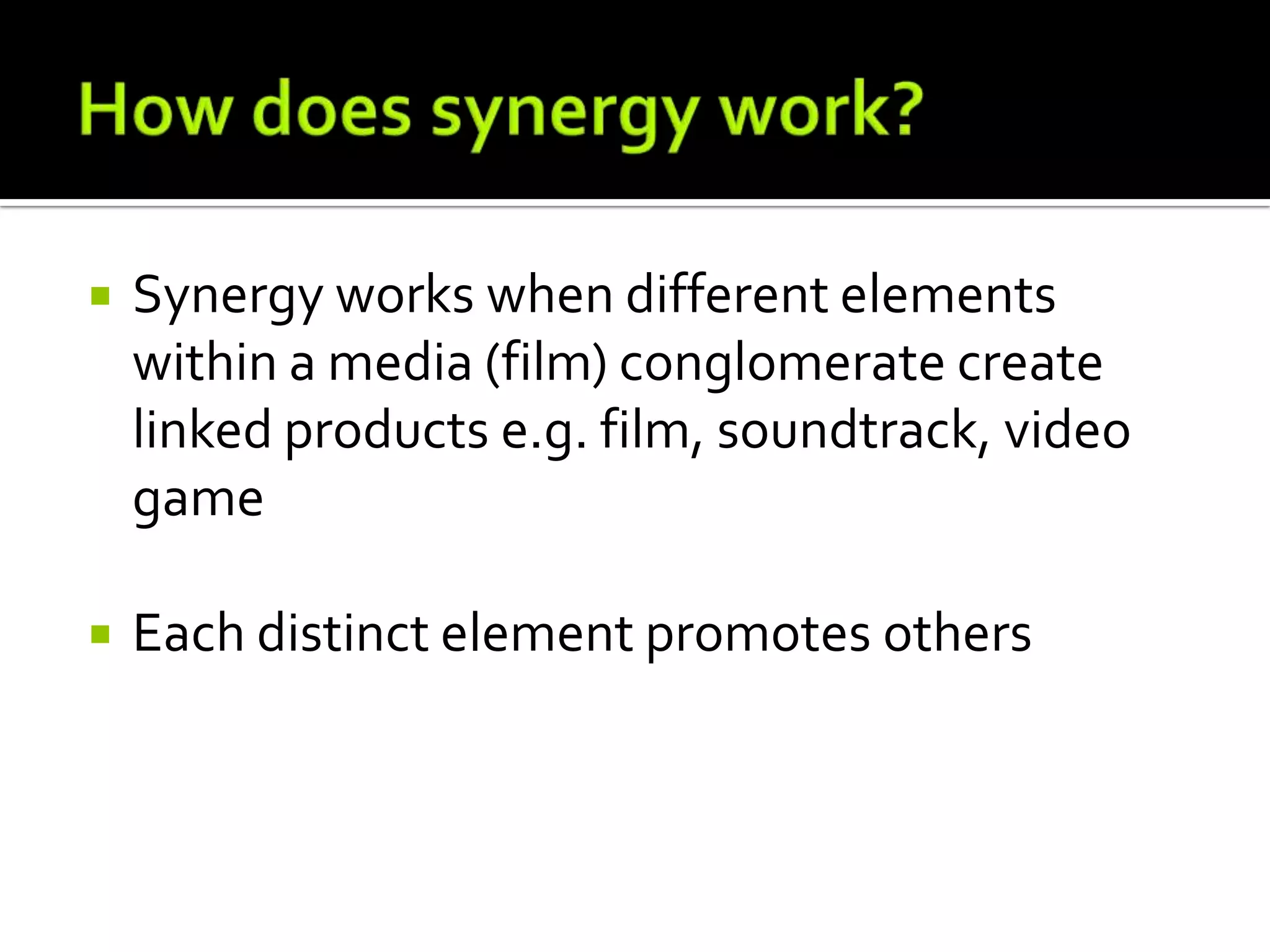 Section b synergy | PPTX