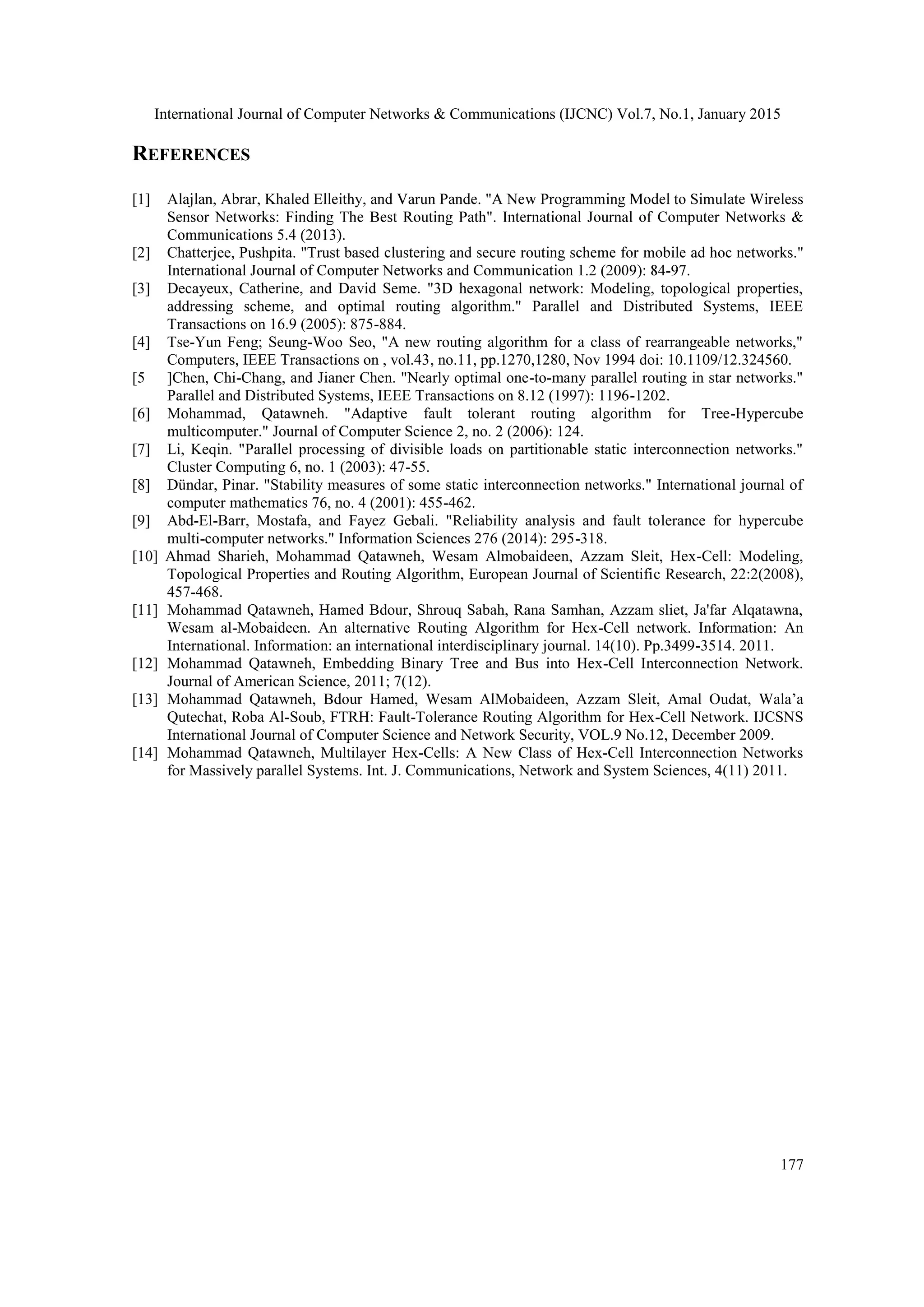 Section Based Hex Cell Routing Algorithm Sbhcr Pdf Computer 1507